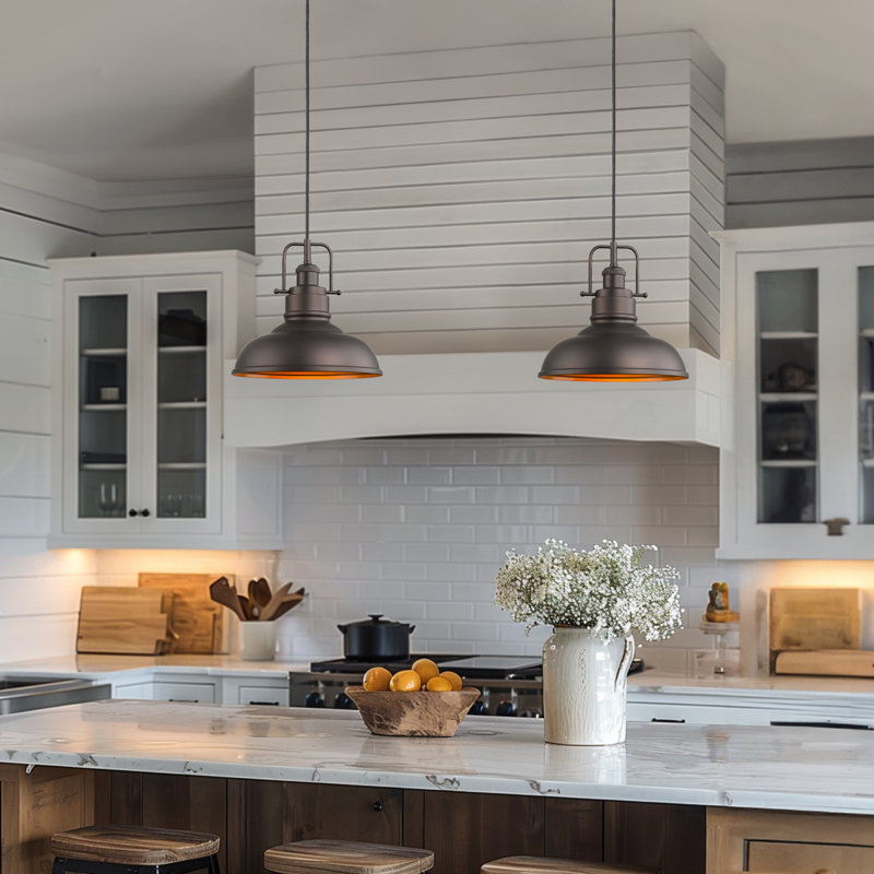 Beachcrest Home Castillon 1-Light Pendant Light with Metal Dome Shade & Reviews - Wayfair Canada